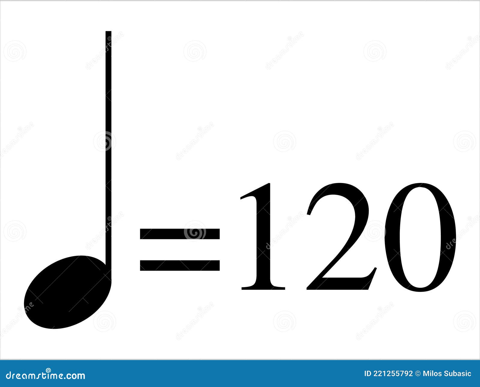 Black Music Symbol of Metronome Mark Stock Vector - Illustration of ...