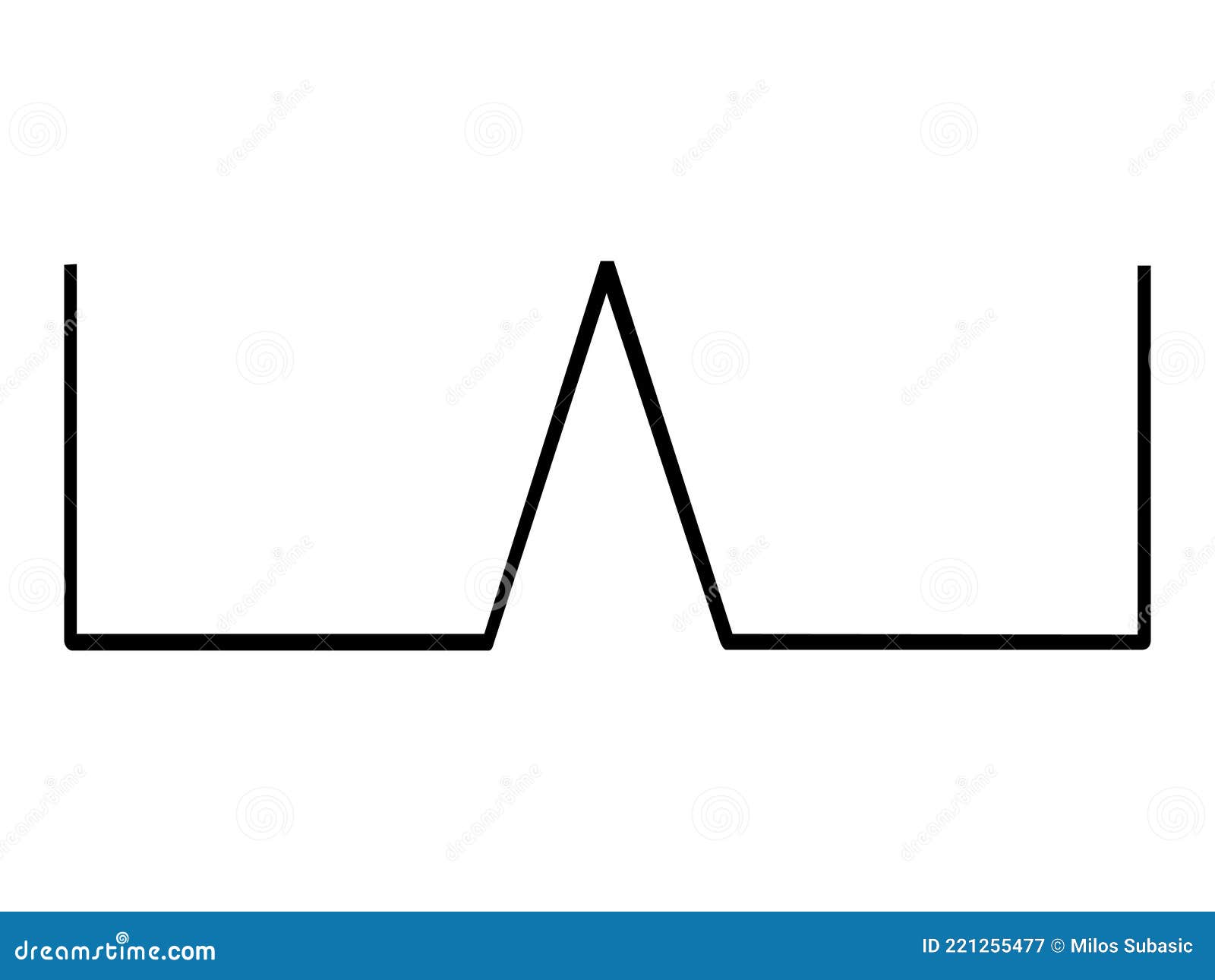 Black Music Symbol of Variable Pedal Mark Stock Vector - Illustration ...