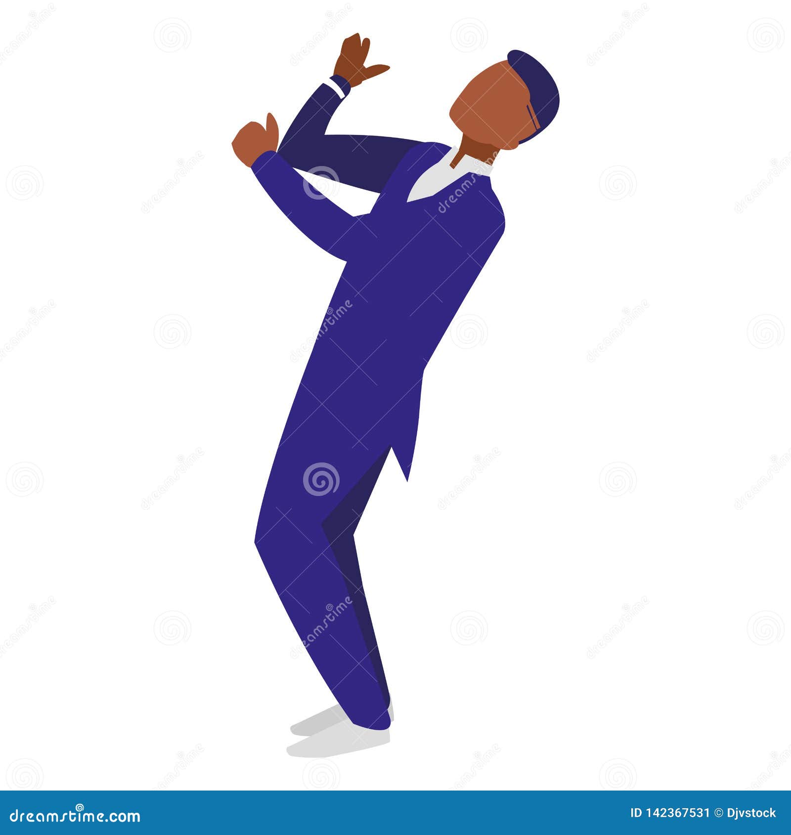 Black Musician Jazz Character Stock Vector - Illustration of occupation ...