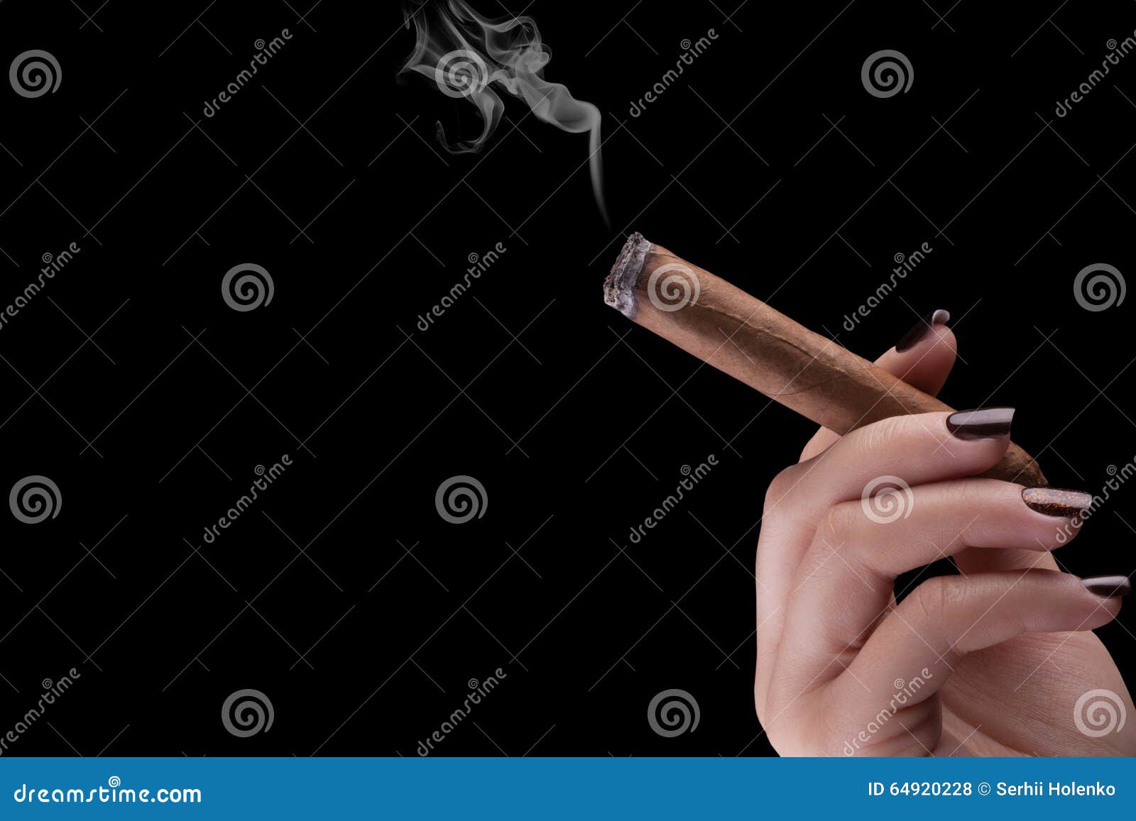 Black nails . stock photo. Image of acrylic, macro, fashion - 64920228