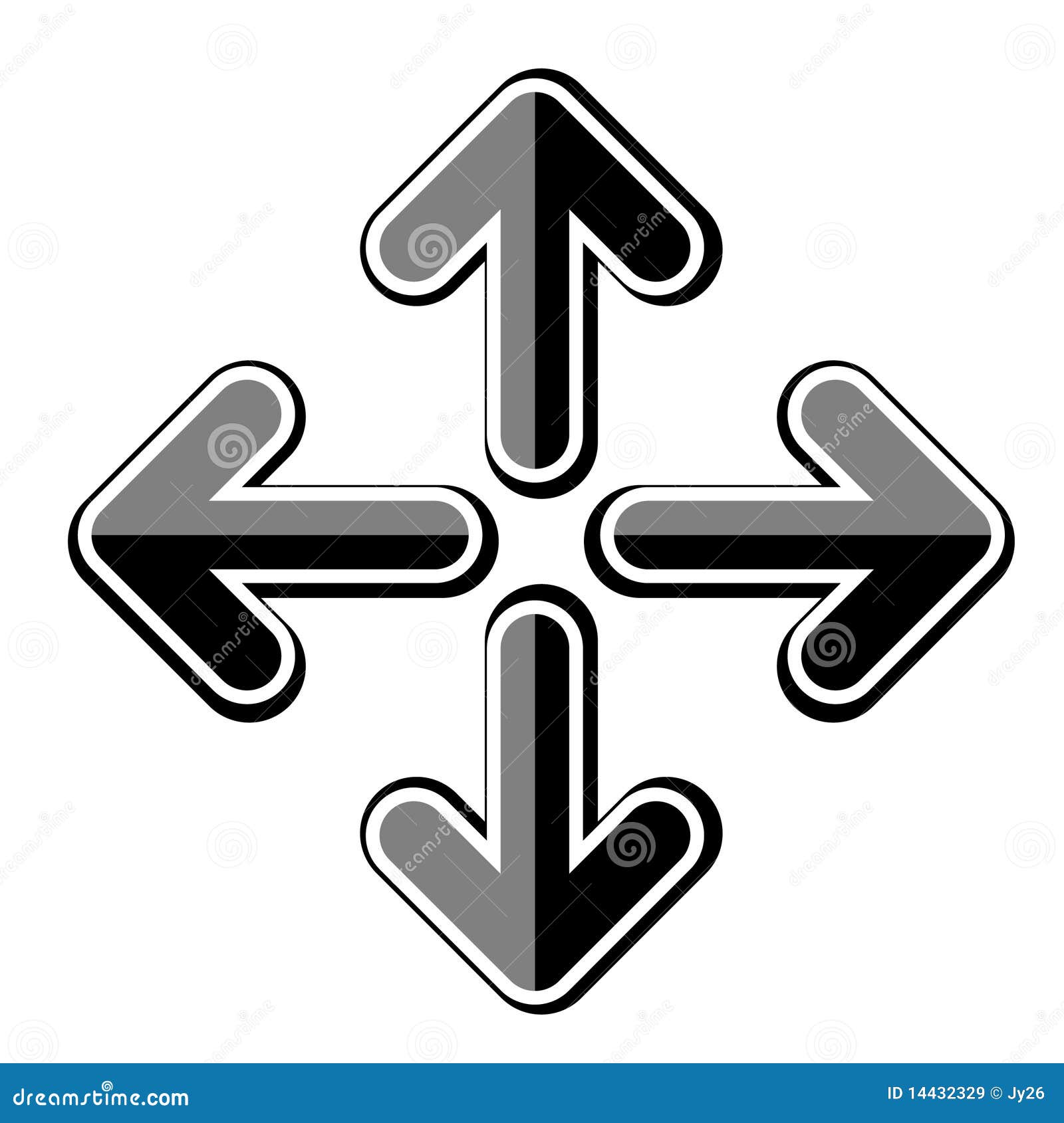 Black navigation arrows stock vector. Illustration of download - 14432329