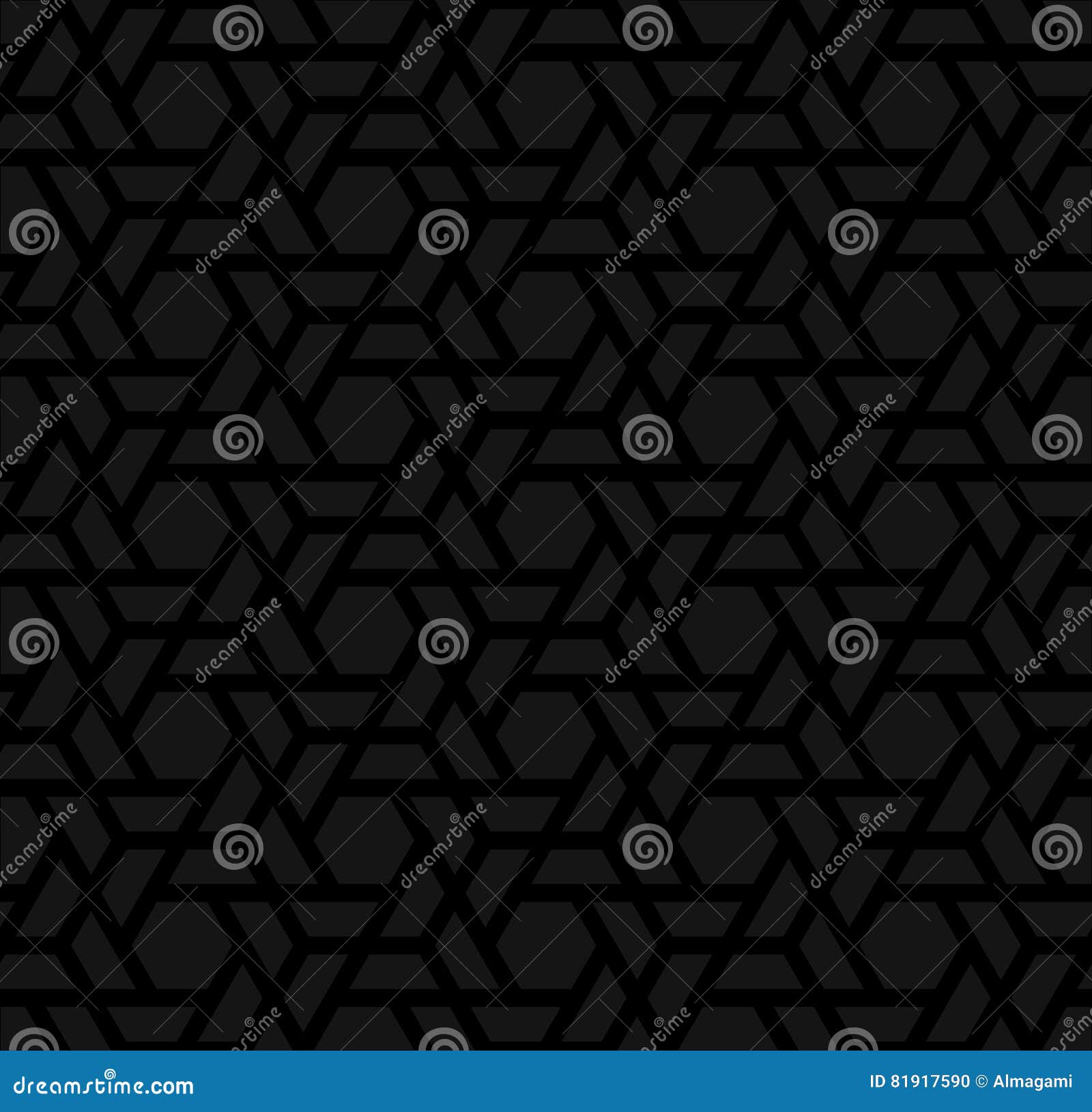 Black Neutral Seamless Pattern for Modern Design in Flat Style. Stock ...