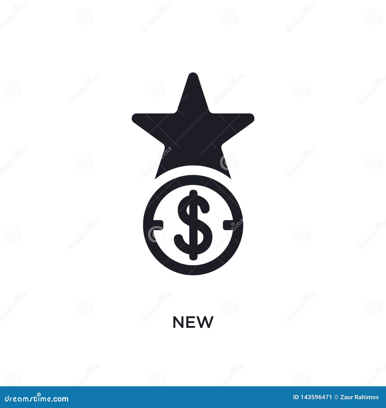 Black New Isolated Vector Icon. Simple Element Illustration from E ...