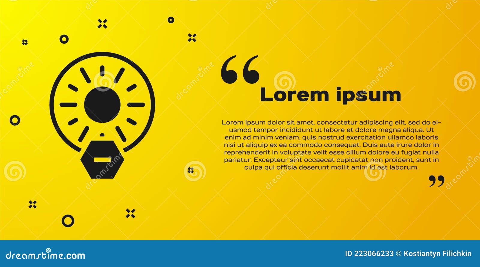 Black No Direct Sunlight Icon Isolated on Yellow Background. Vector ...