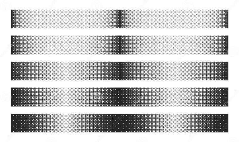 Black Noise Bitmap Dither Linear Gradients with Various Density Isolate ...