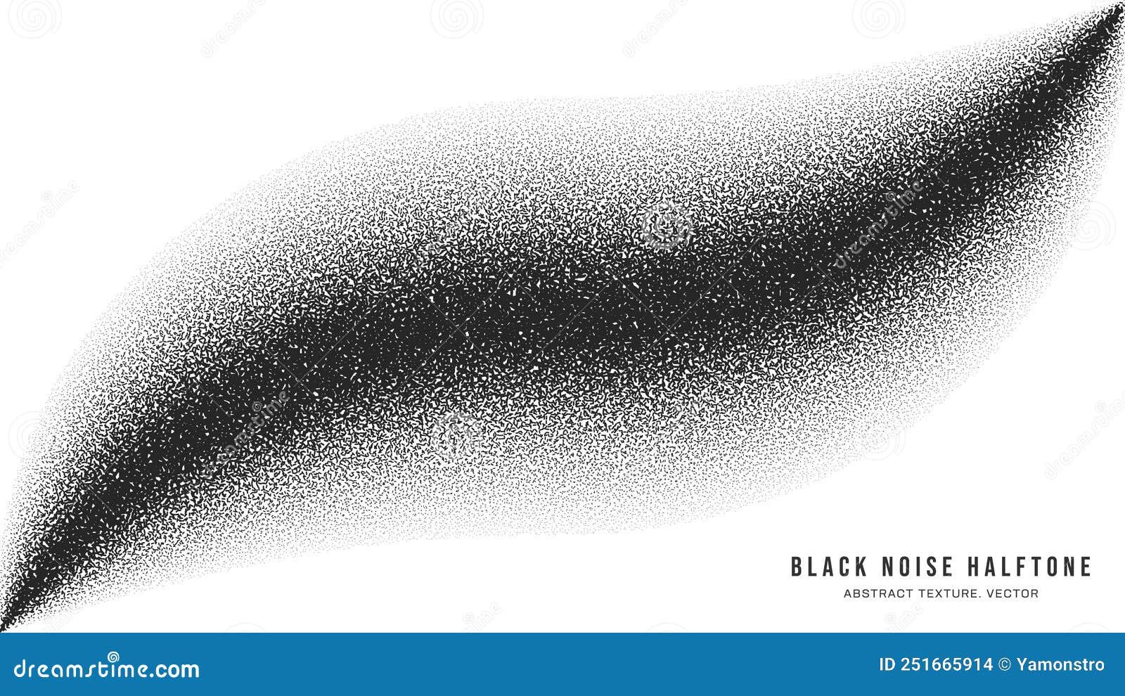Black Noise Dotted Halftone Art Vector Smooth Bend Border Isolated On ...