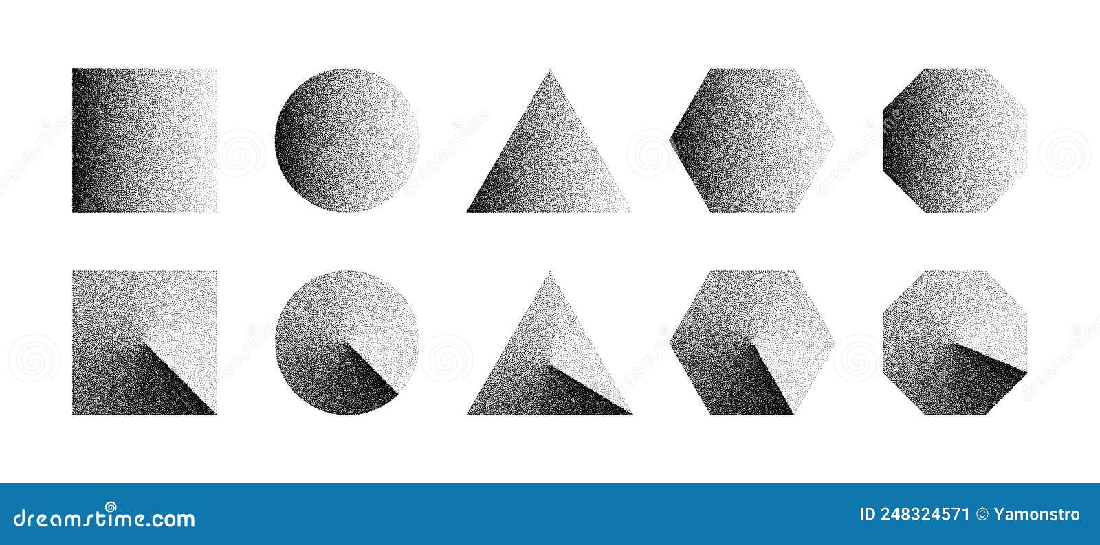 Set Of Hexagon And Octagon Simple Graphs. Collection Of Radar Or Spider ...