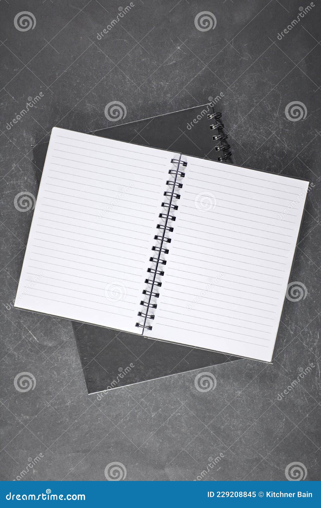 Black Note Book stock image. Image of business, memo - 229208845