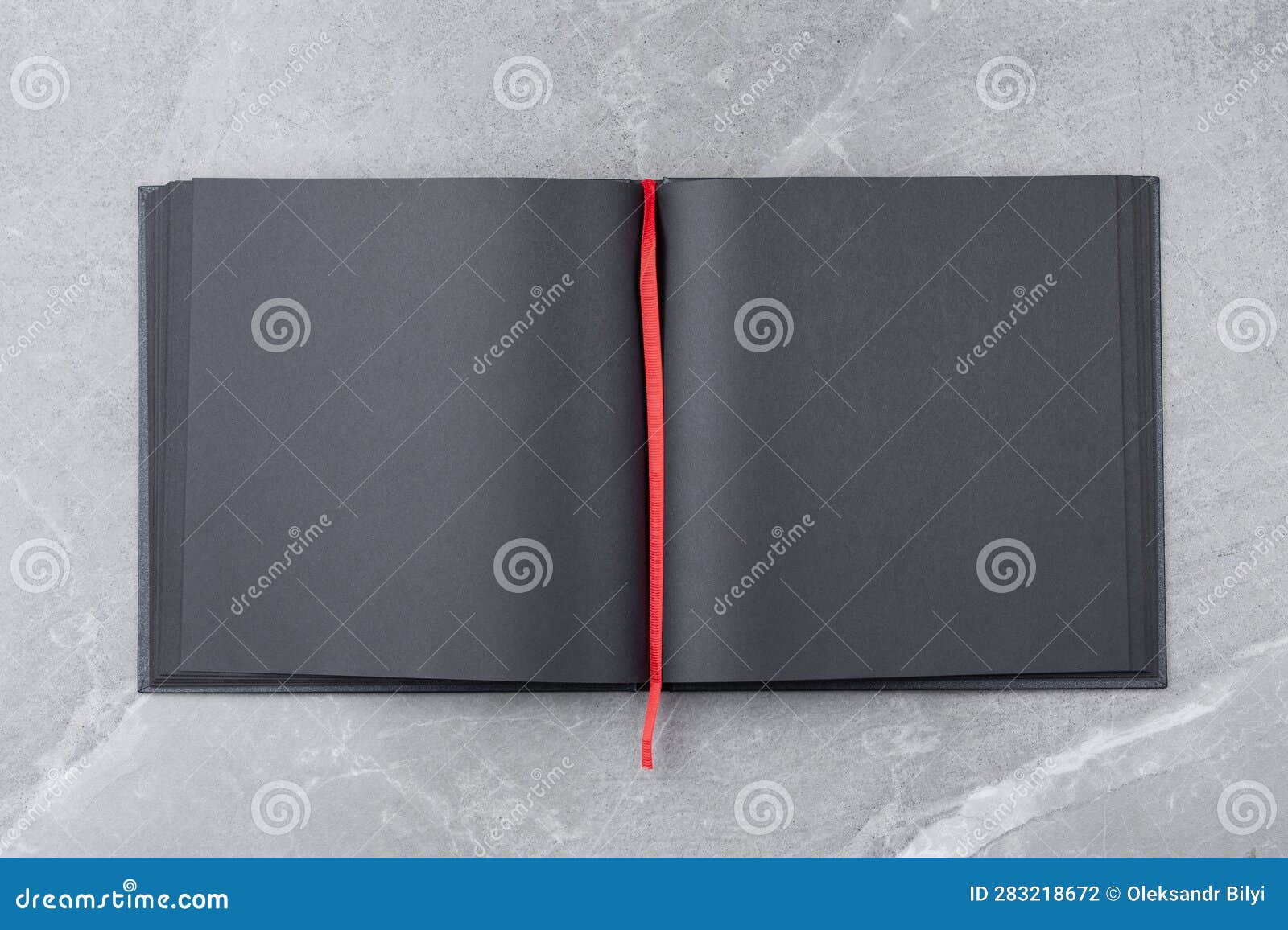 Black Notepad on Marble Background. Stock Photo - Image of education ...