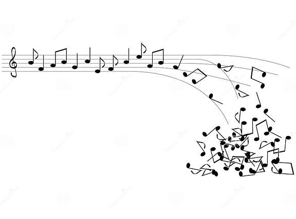 Black notes stock vector. Illustration of decorative, decoration - 9962107