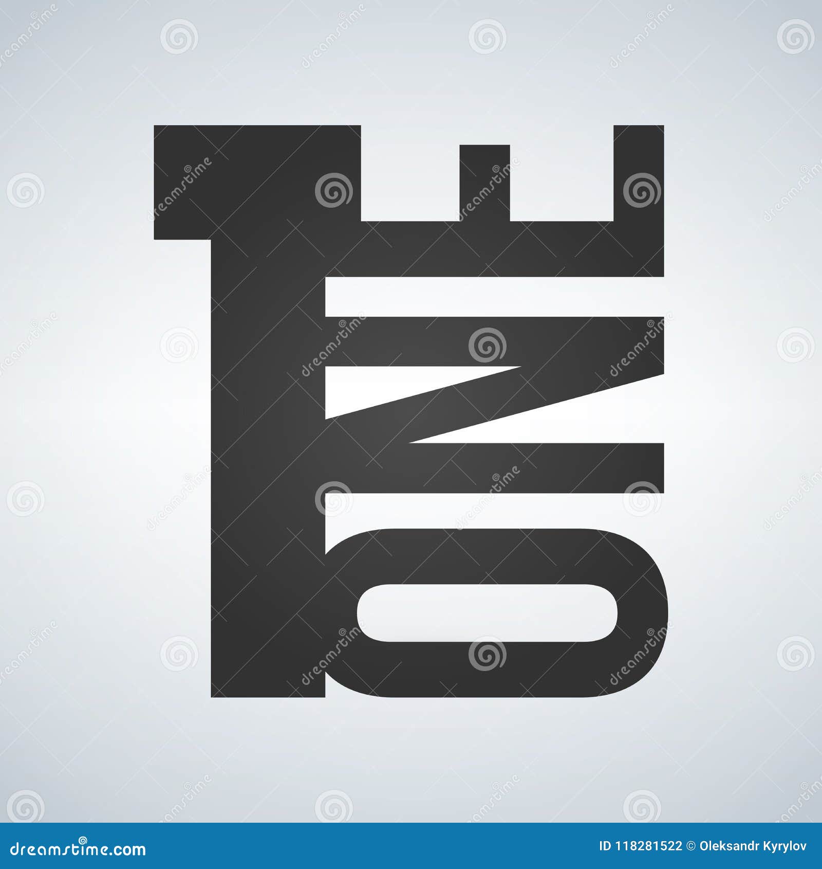 Black Number One Logo Template, Vector Illustrations Isolated on White ...