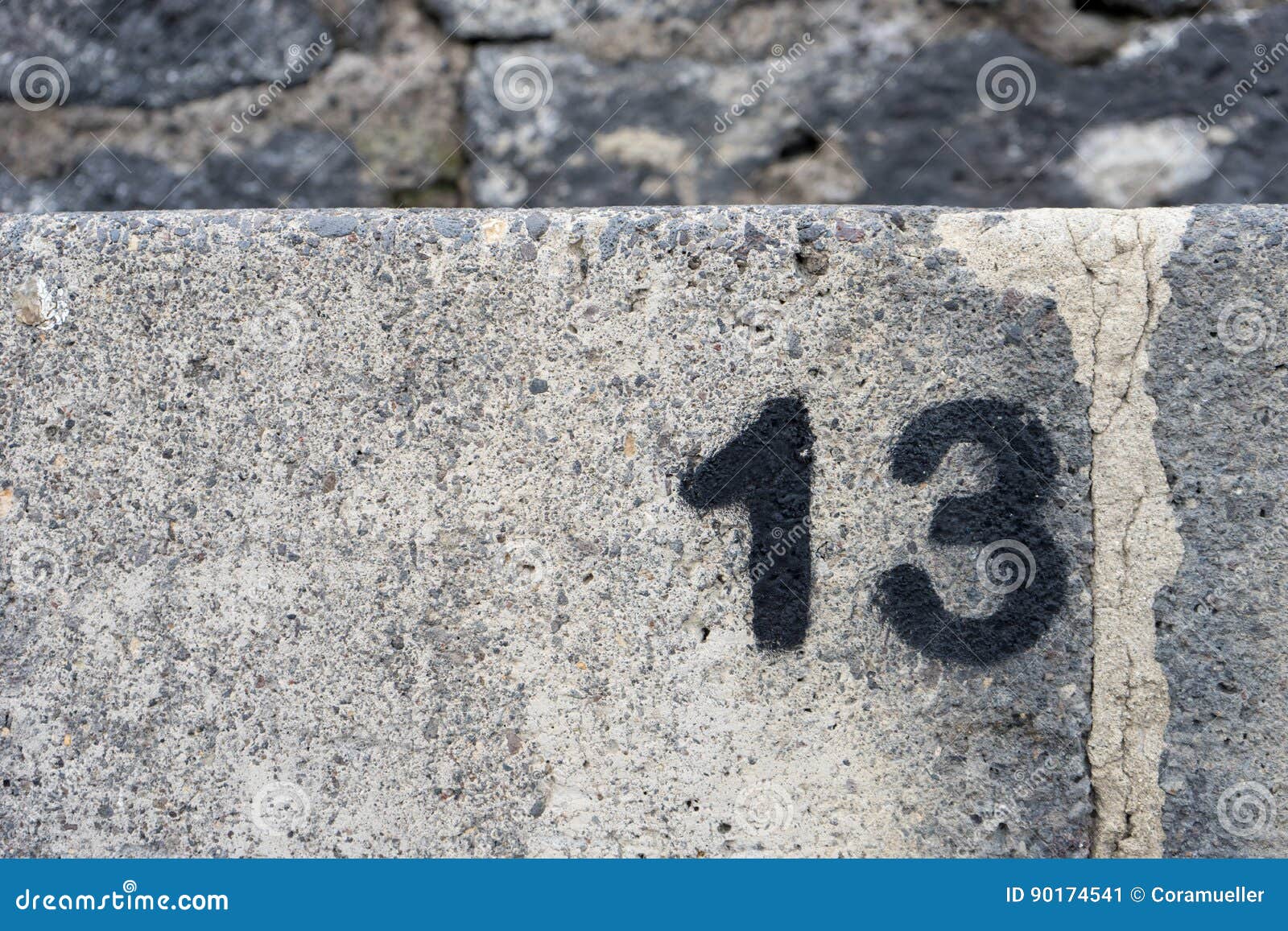 Black number thirteen stock image. Image of gray, black - 90174541