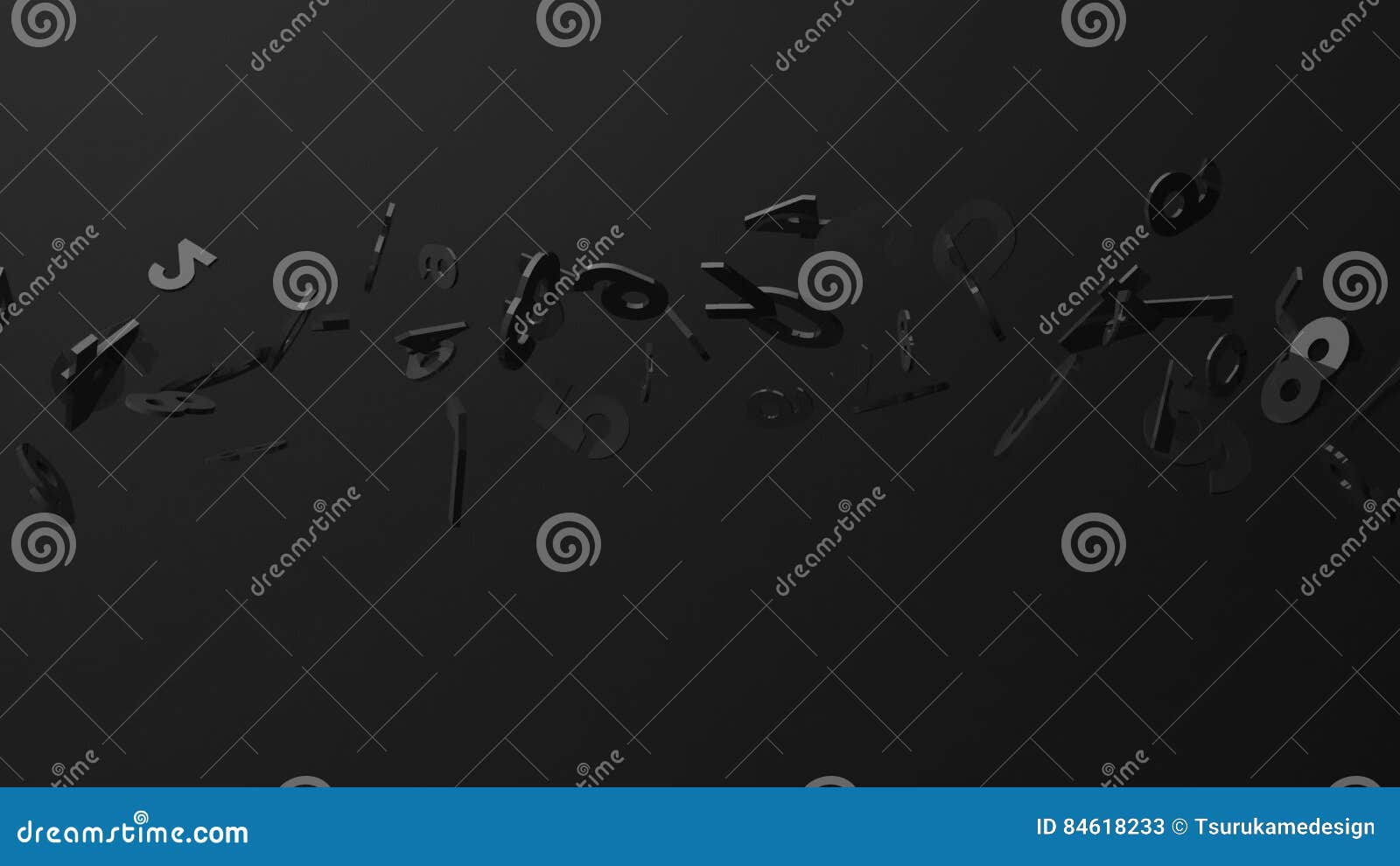 Black Numbers on Black Background Stock Video - Video of continuous ...