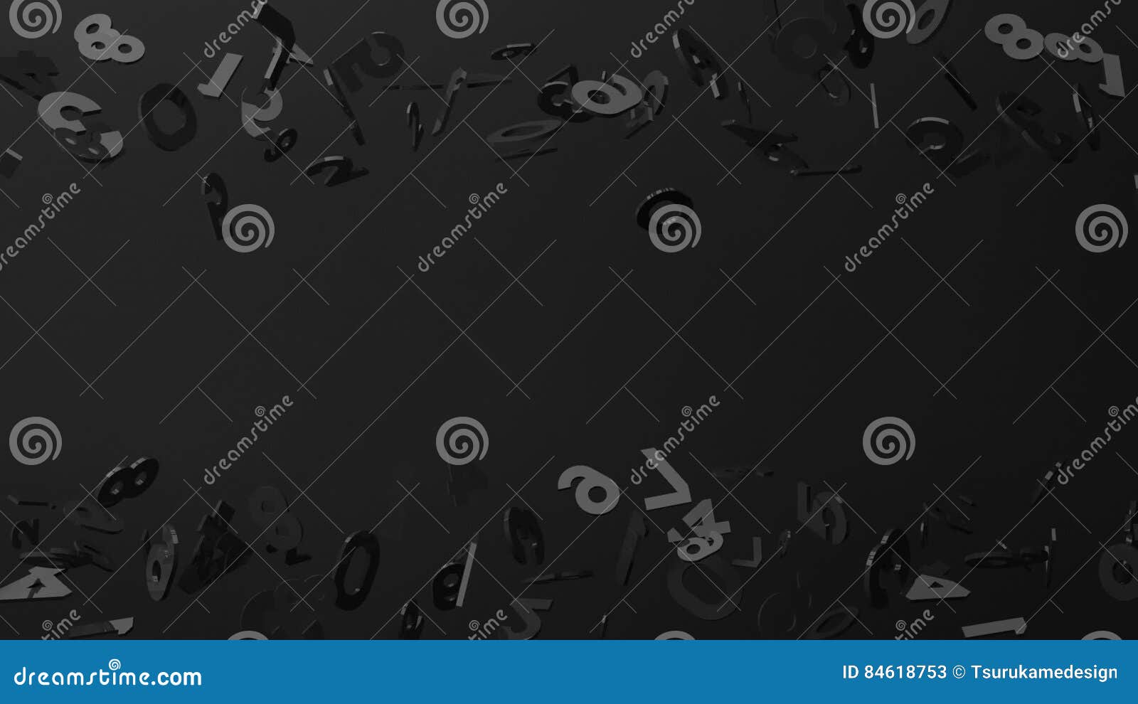 Black Numbers on Black Background Stock Video - Video of blank ...