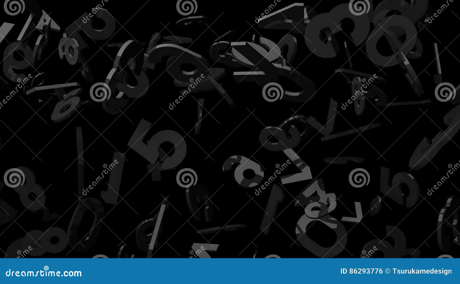Black Numbers on Black Background Stock Footage - Video of playback ...