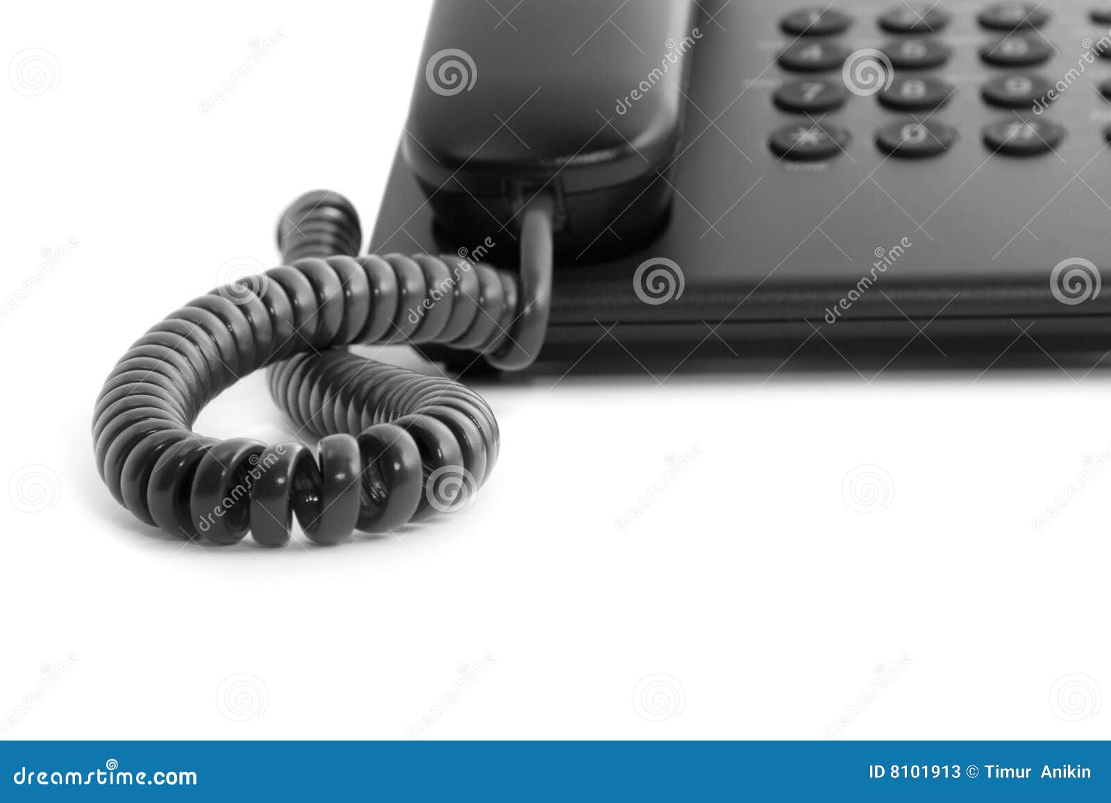 Black office phone stock image. Image of closeup, communication - 8101913