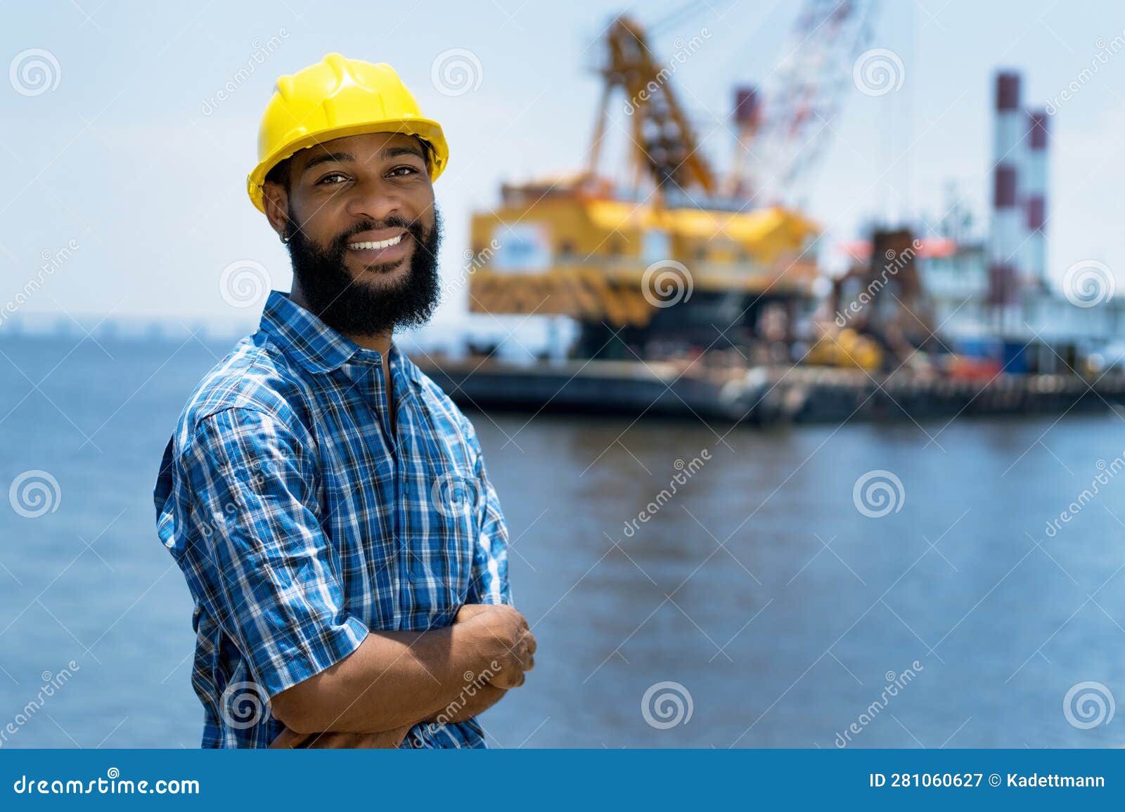 Offshore Oil Rig Worker Prepare Tool And Equipment For Perforation Oil ...