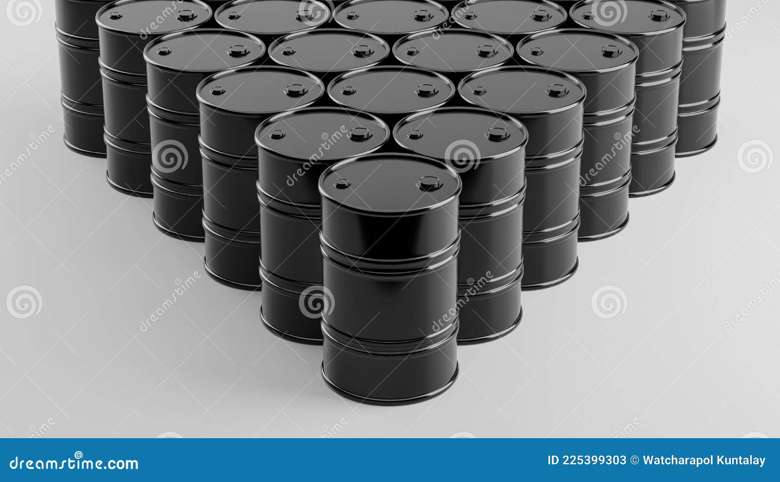 Black Oil Barrel with Industrial Concept. Concept Stock Illustration ...