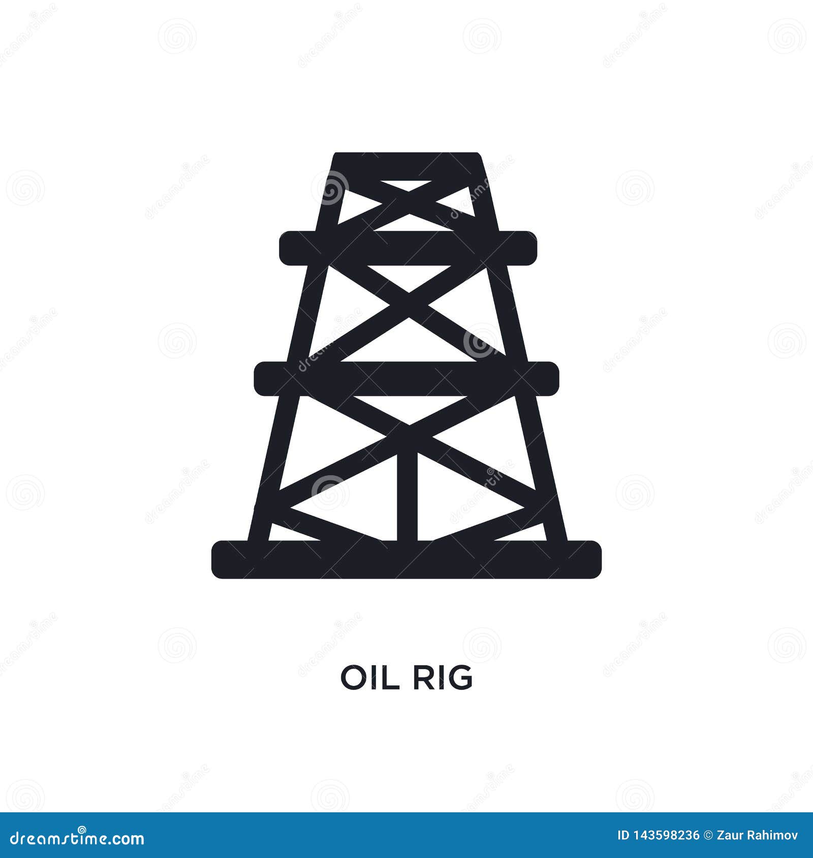 Black Oil Rig Isolated Vector Icon. Simple Element Illustration from ... Black Oil Rig Isolated Vector Icon. Simple Element Illustration from ...
