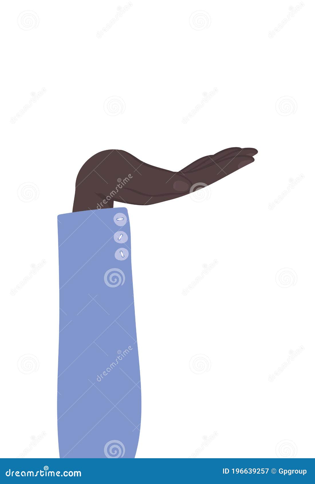 Black Open Hand Vector Design Stock Vector - Illustration of ...