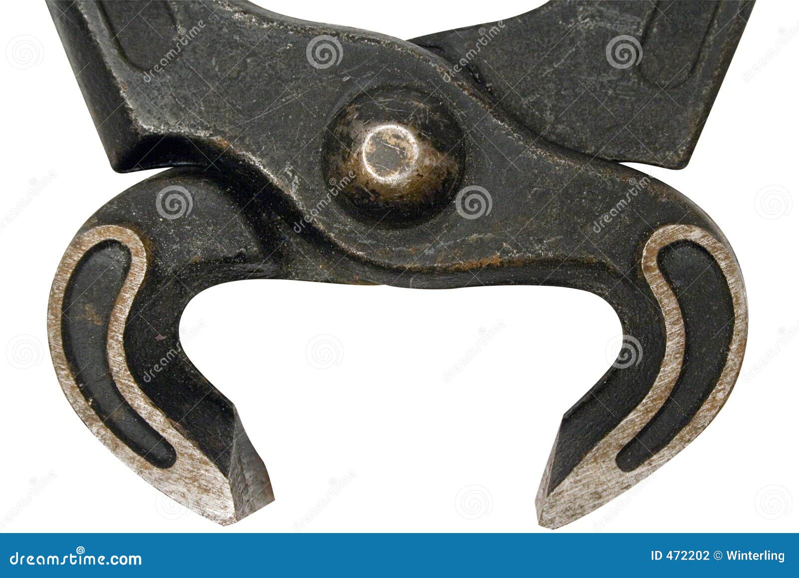 Black Open Pincer W/ Path (Close View) Stock Photo - Image of craftsman ...