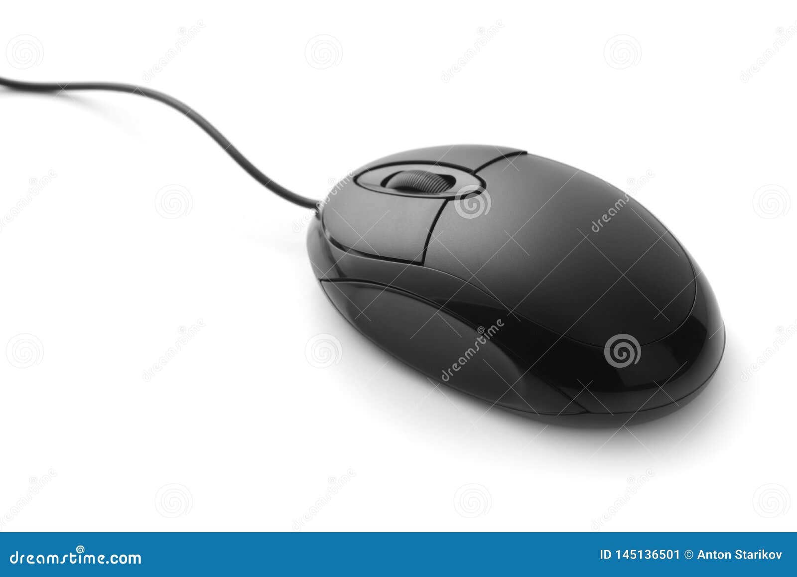 Black computer mouse stock image. Image of instrument - 145136501