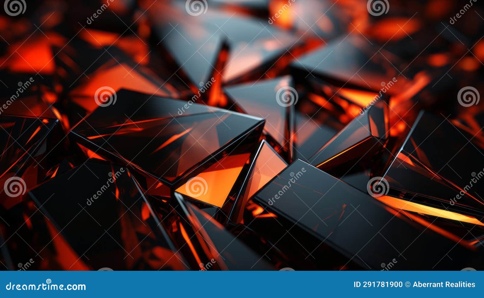 A Black and Orange Background with Lots of Shiny Glass Stock ...