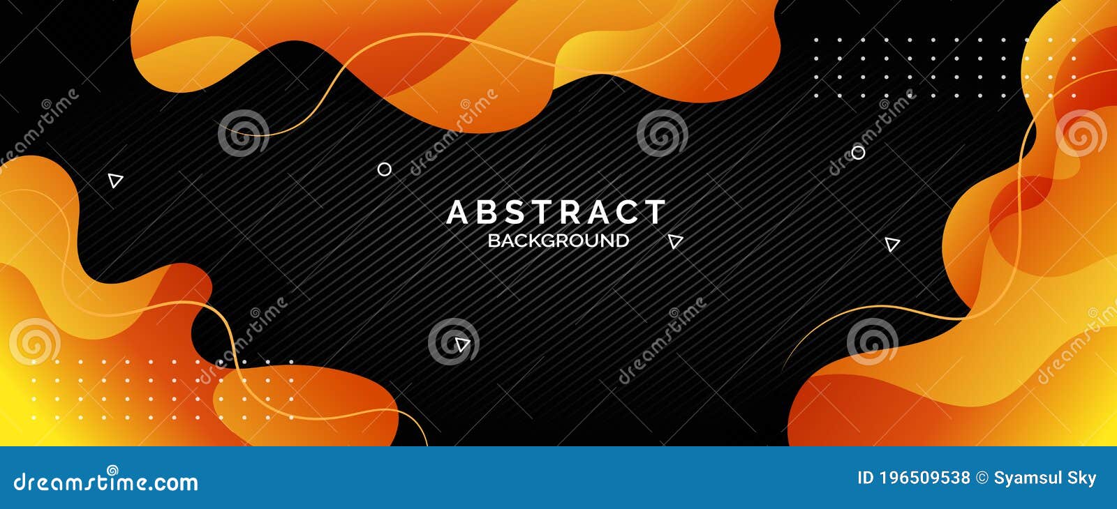 Orange Backgrounds And Abstract Concept Infographics Cartoon Vector ...