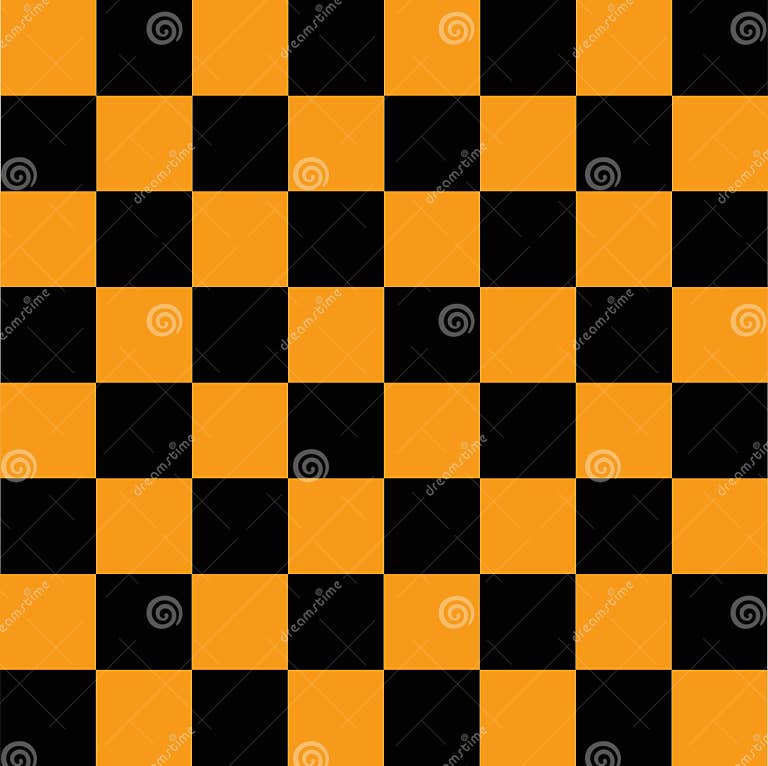 Black and Orange Checkered Seamless Geometric Pattern. Checkered ...