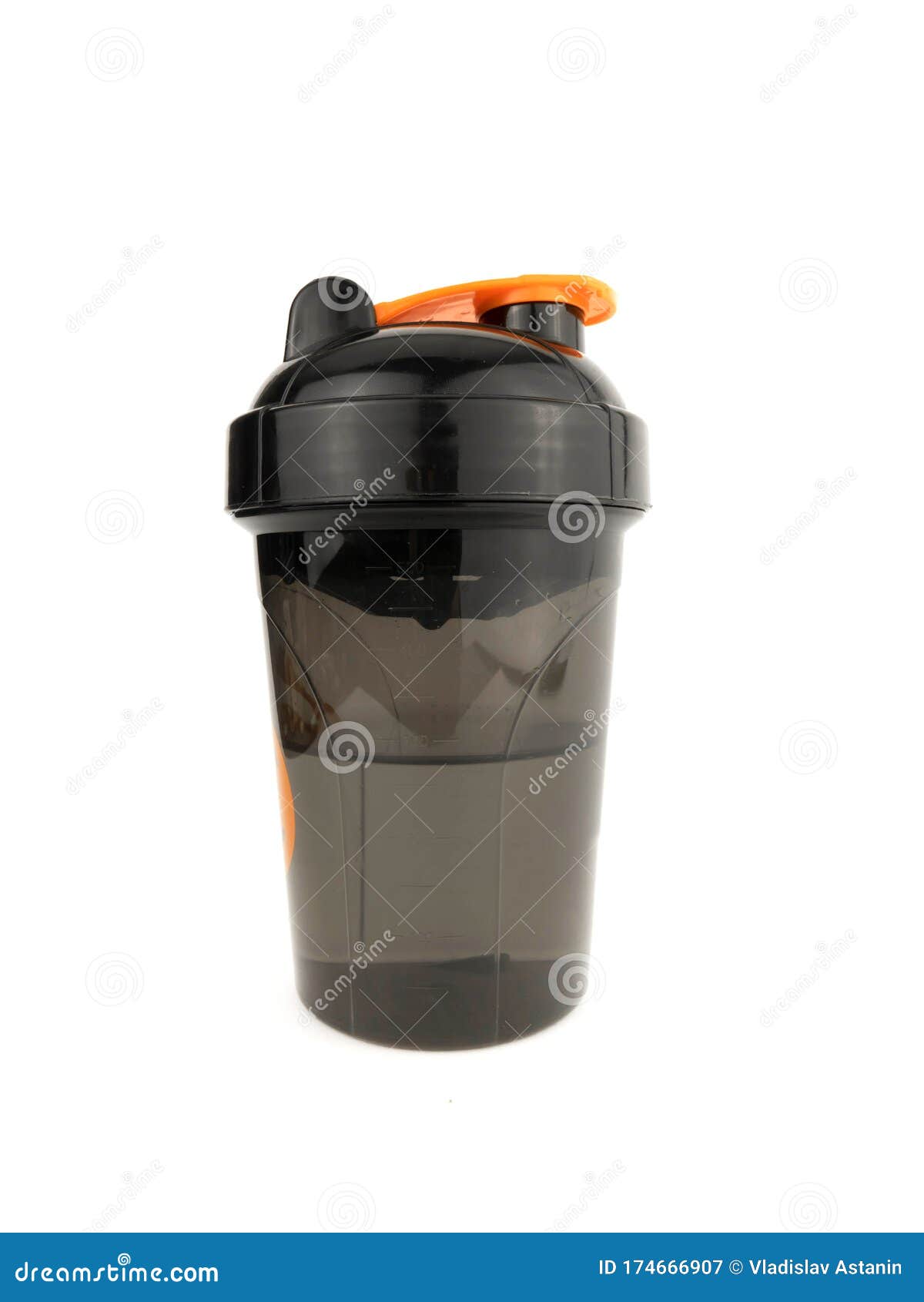 Black-orange Shaker on a White Background Stock Image - Image of ...