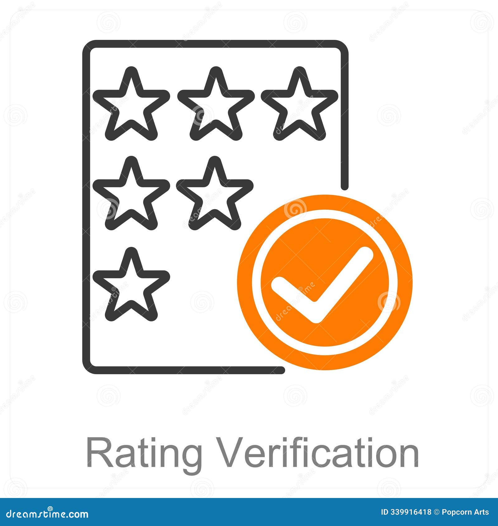 Rating Verification stock illustration. Illustration of rating - 339916418