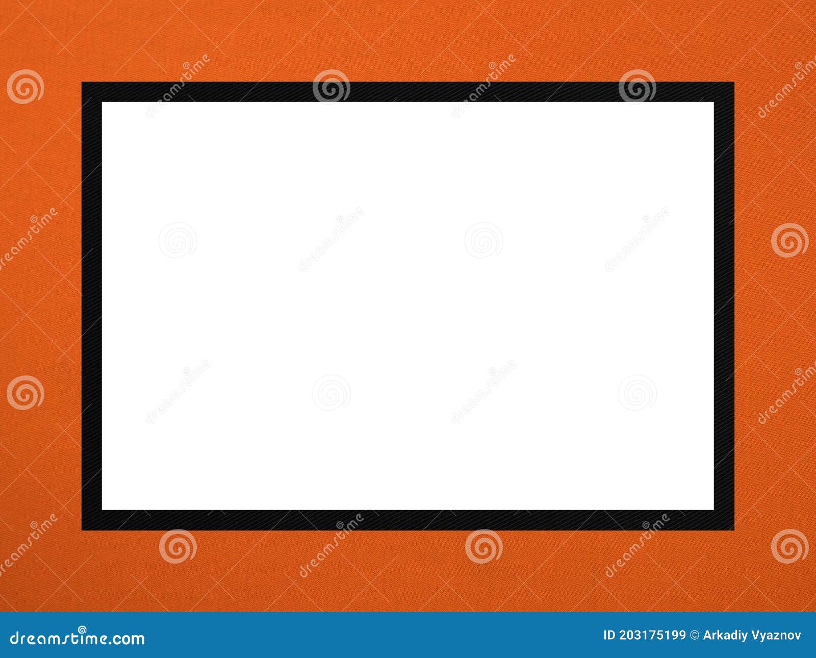 Black and Orange Textured Rectangular Frame Stock Image - Image of ...