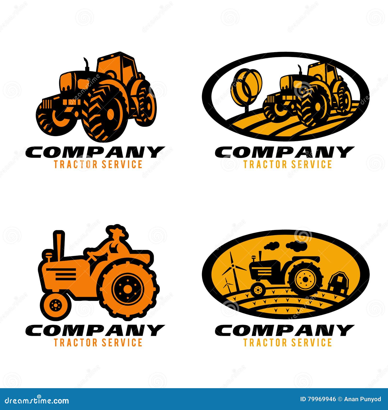 Tractor Logo Template Vector. Tractor Logo Concept. Farming Logo ...