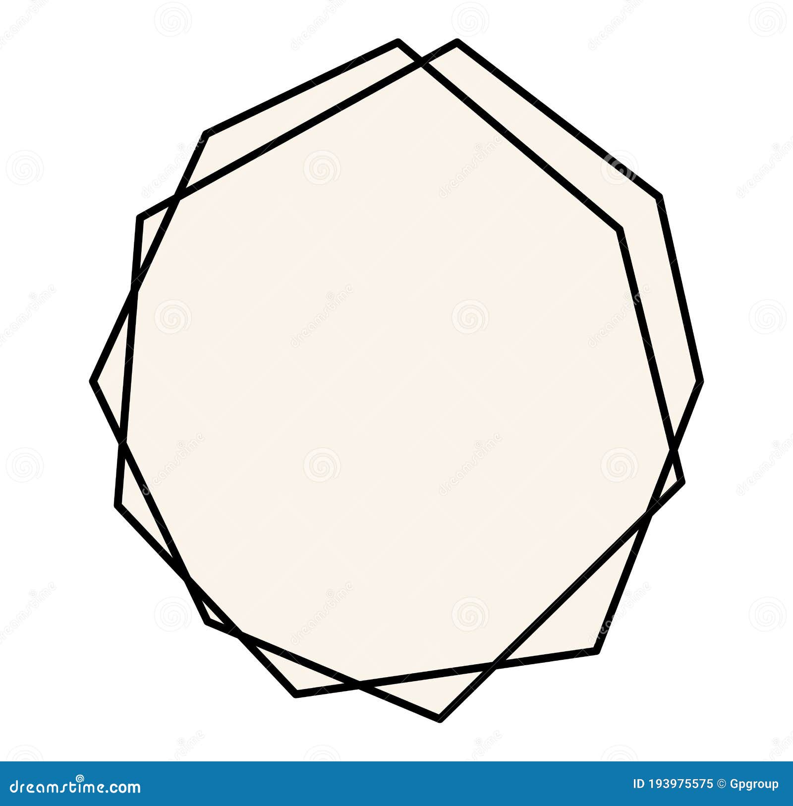 Black Ornament Frame in Circle Shaped Vector Design Stock Vector ...