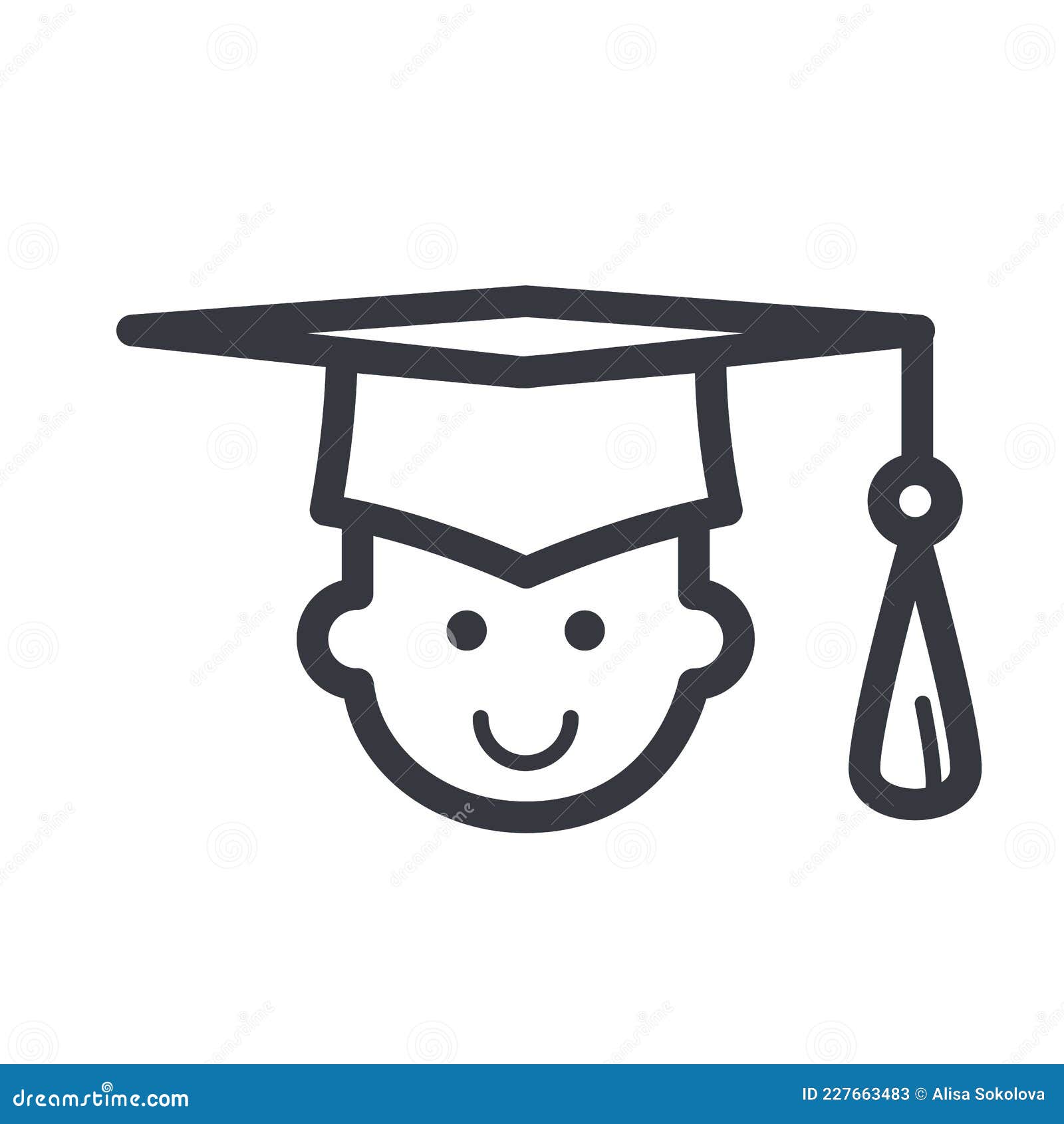 Student Head Outline