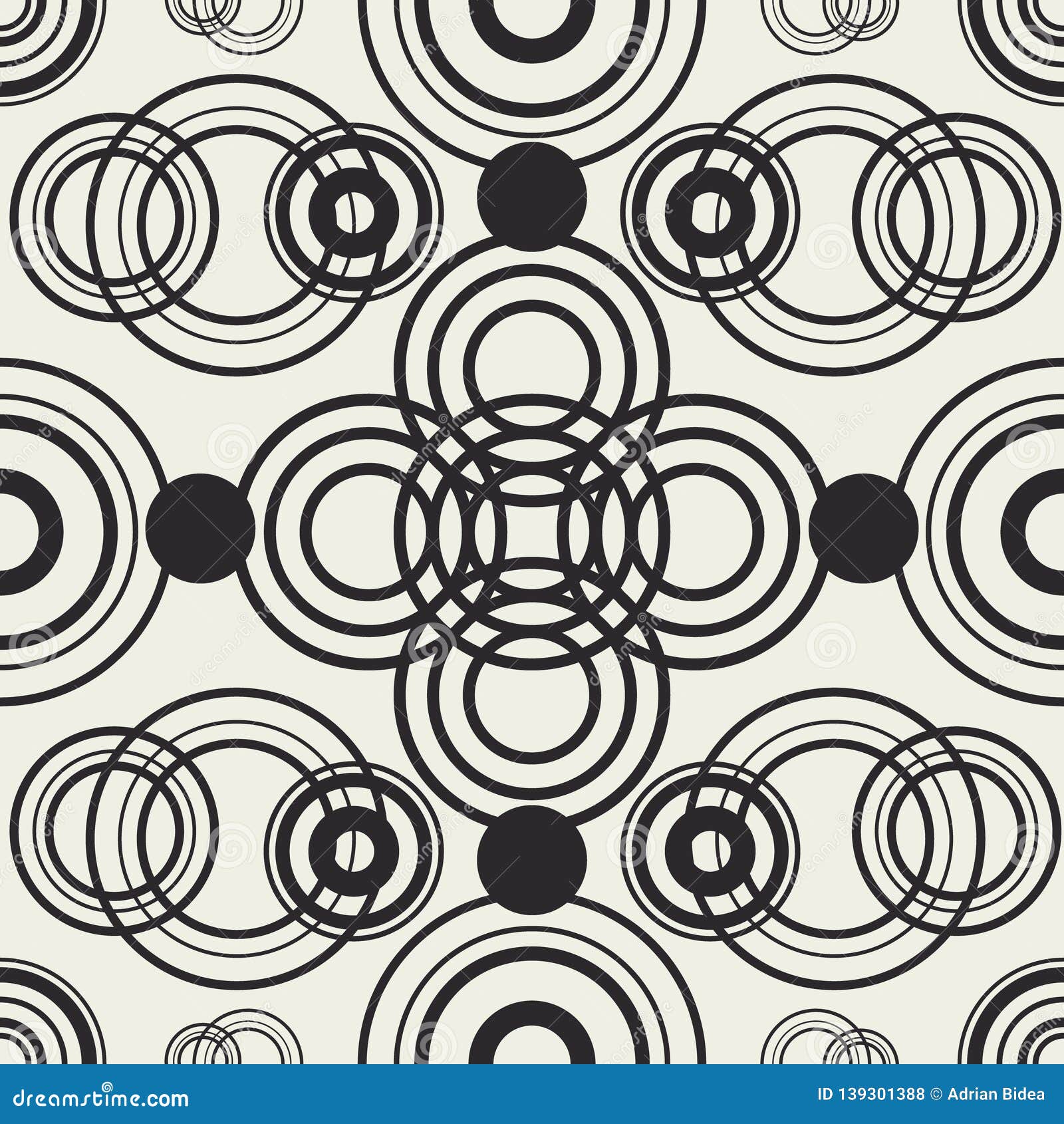 Tangled Circles Vector Wallpaper. Stock Vector - Illustration of circle ...