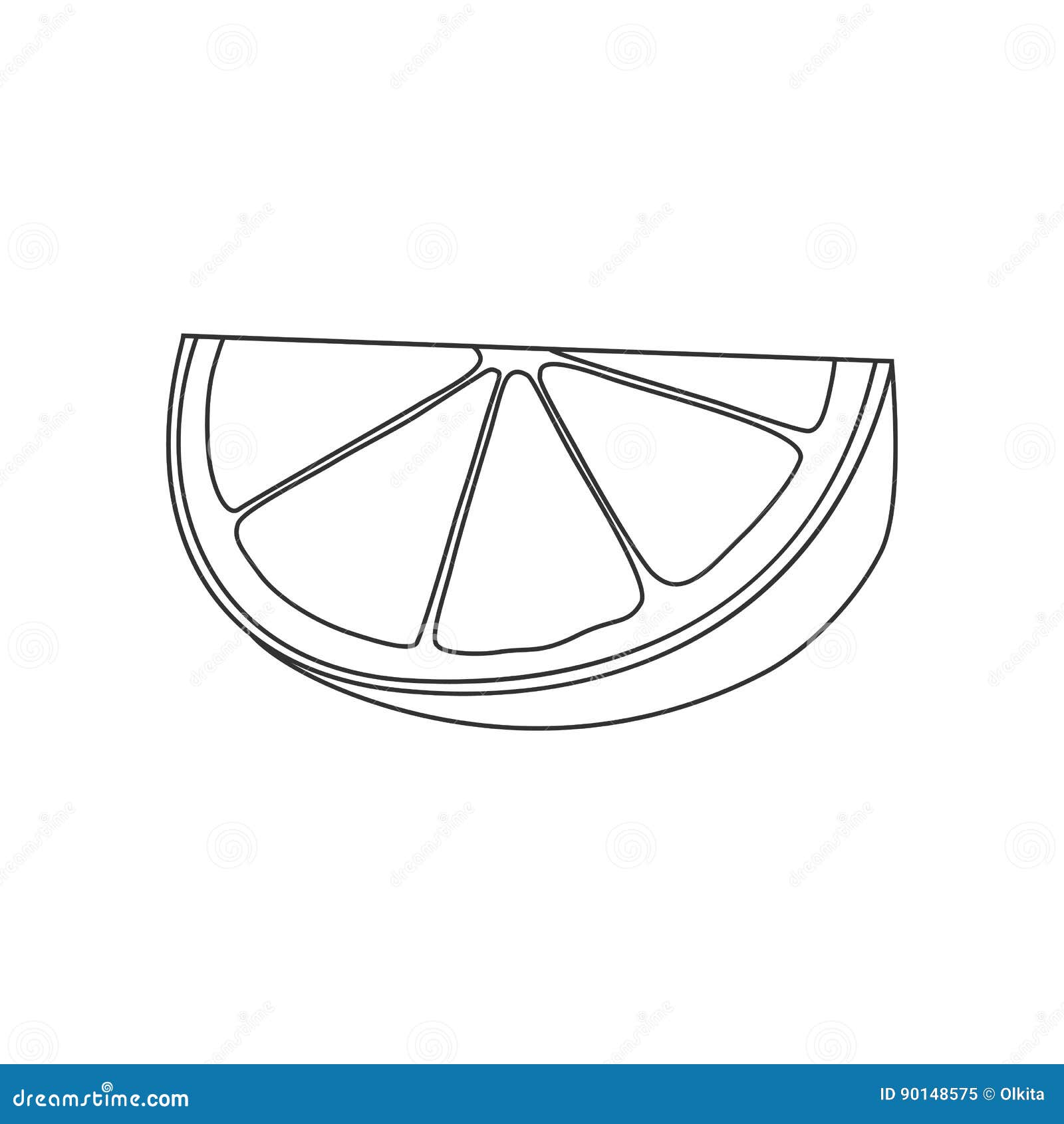 Lemon Slice Outline