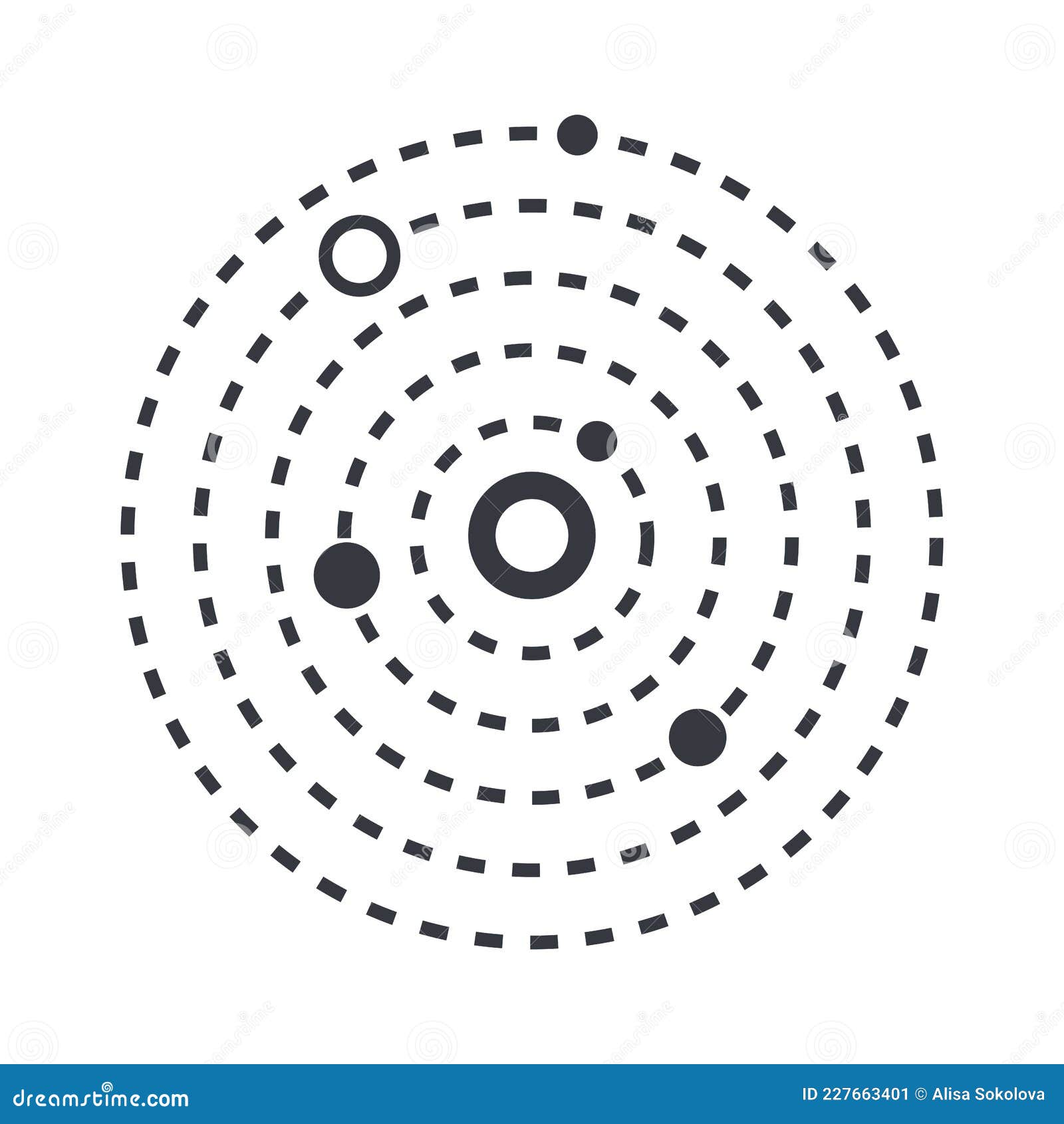 Outline Solar Plane Vector Icon. Isolated Black Simple Line Element ...