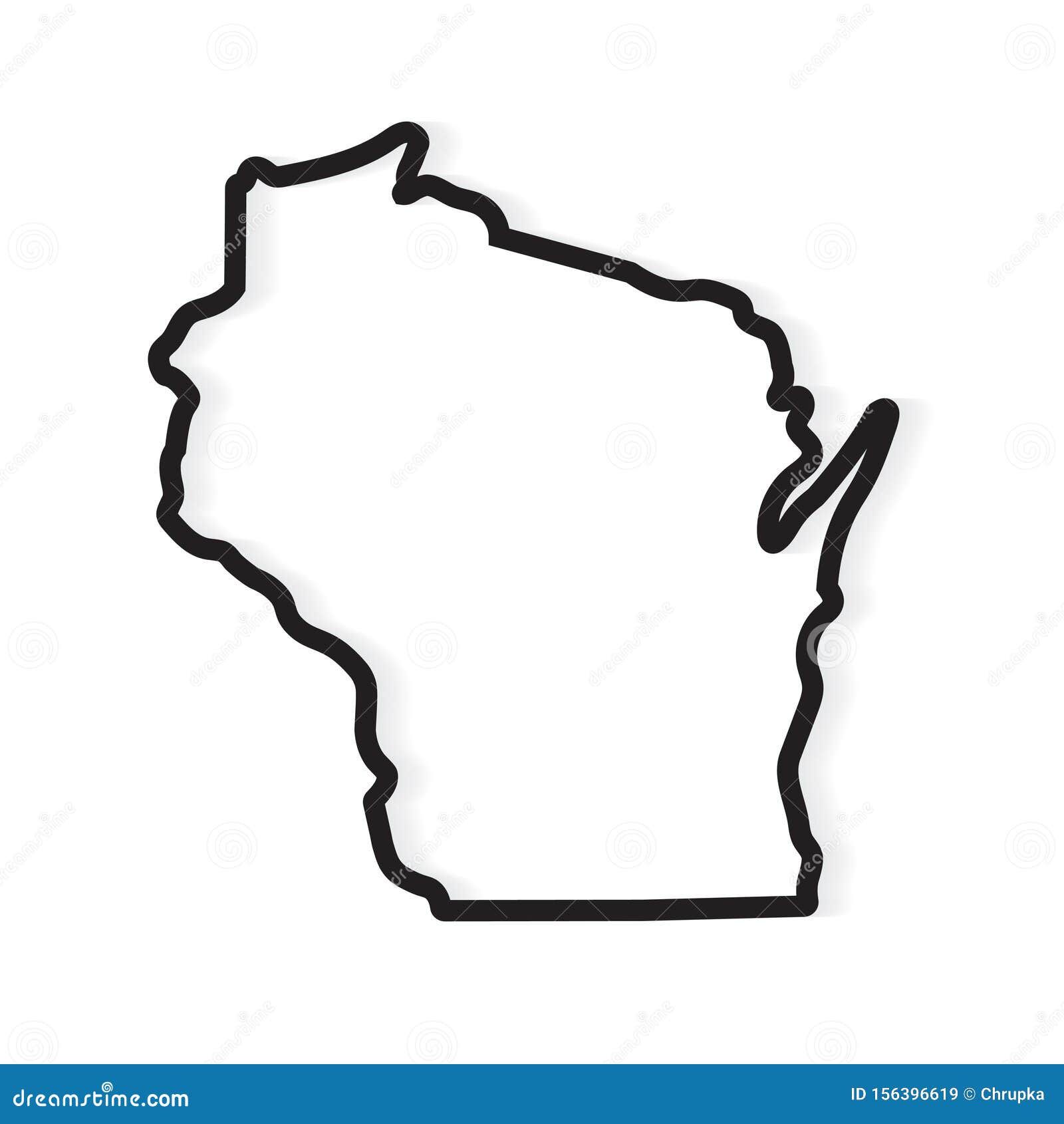 Wisconsin Outline Map