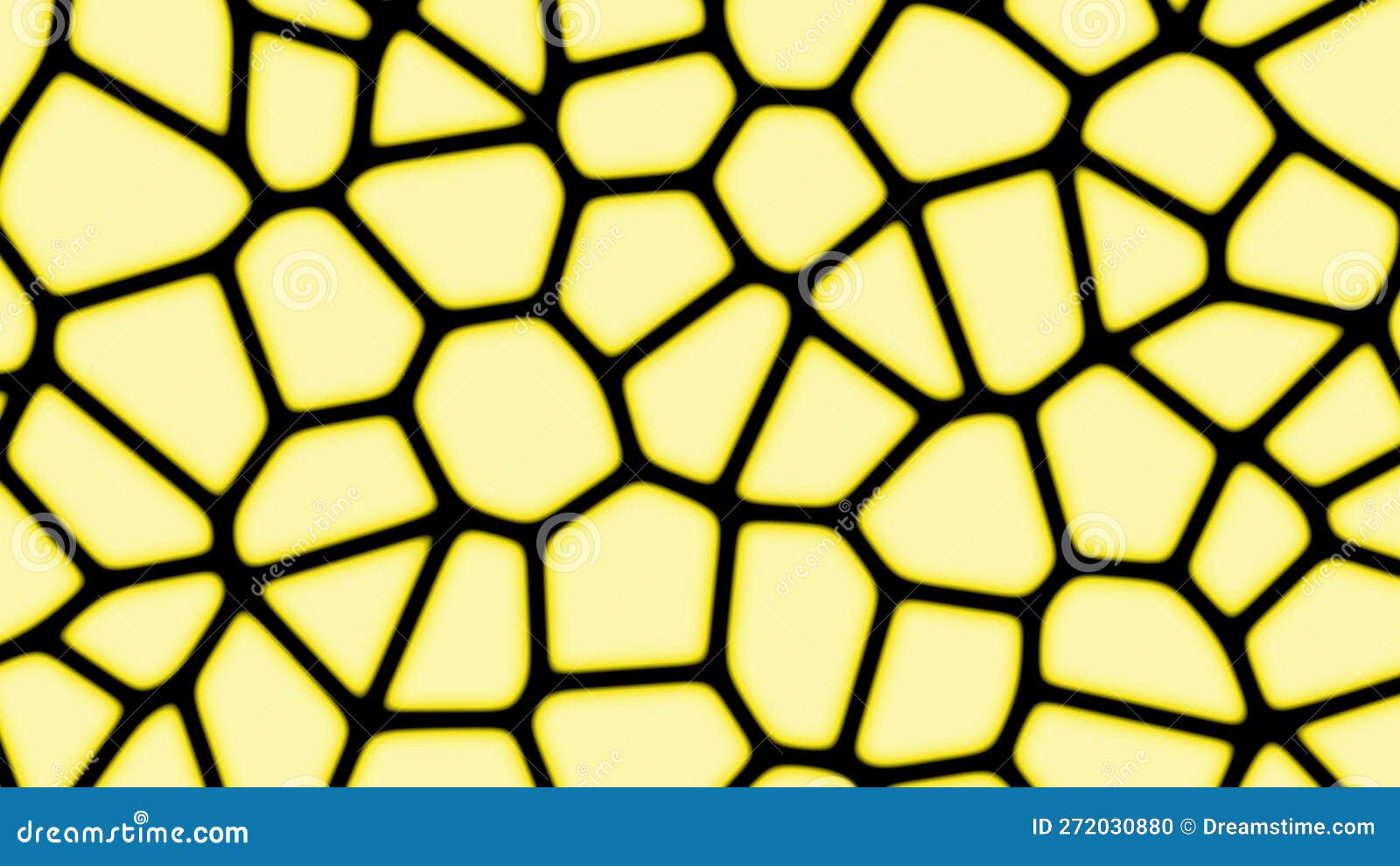 Black Outline and Yellow Cell Pattern Low Poly Background Stock ...
