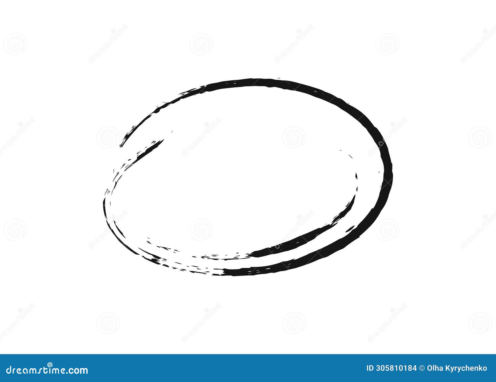 Oval Line Drawing Speech Balloons With Gaps And White Painted ...
