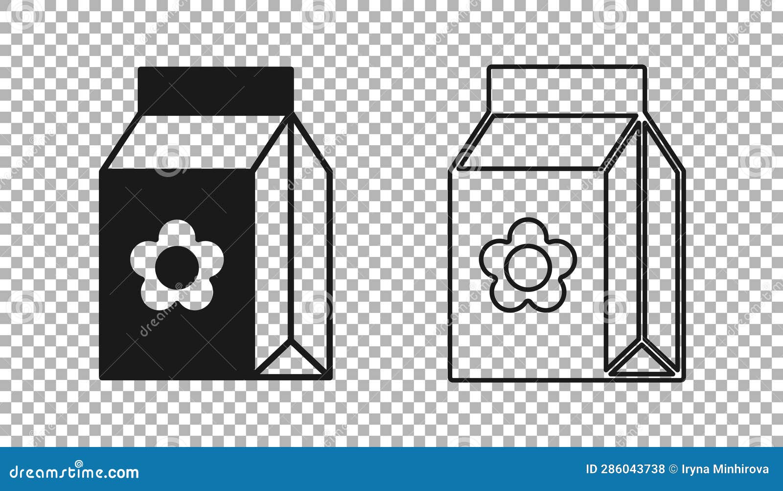 Black Pack Full of Seeds of a Specific Plant Icon Isolated on ...