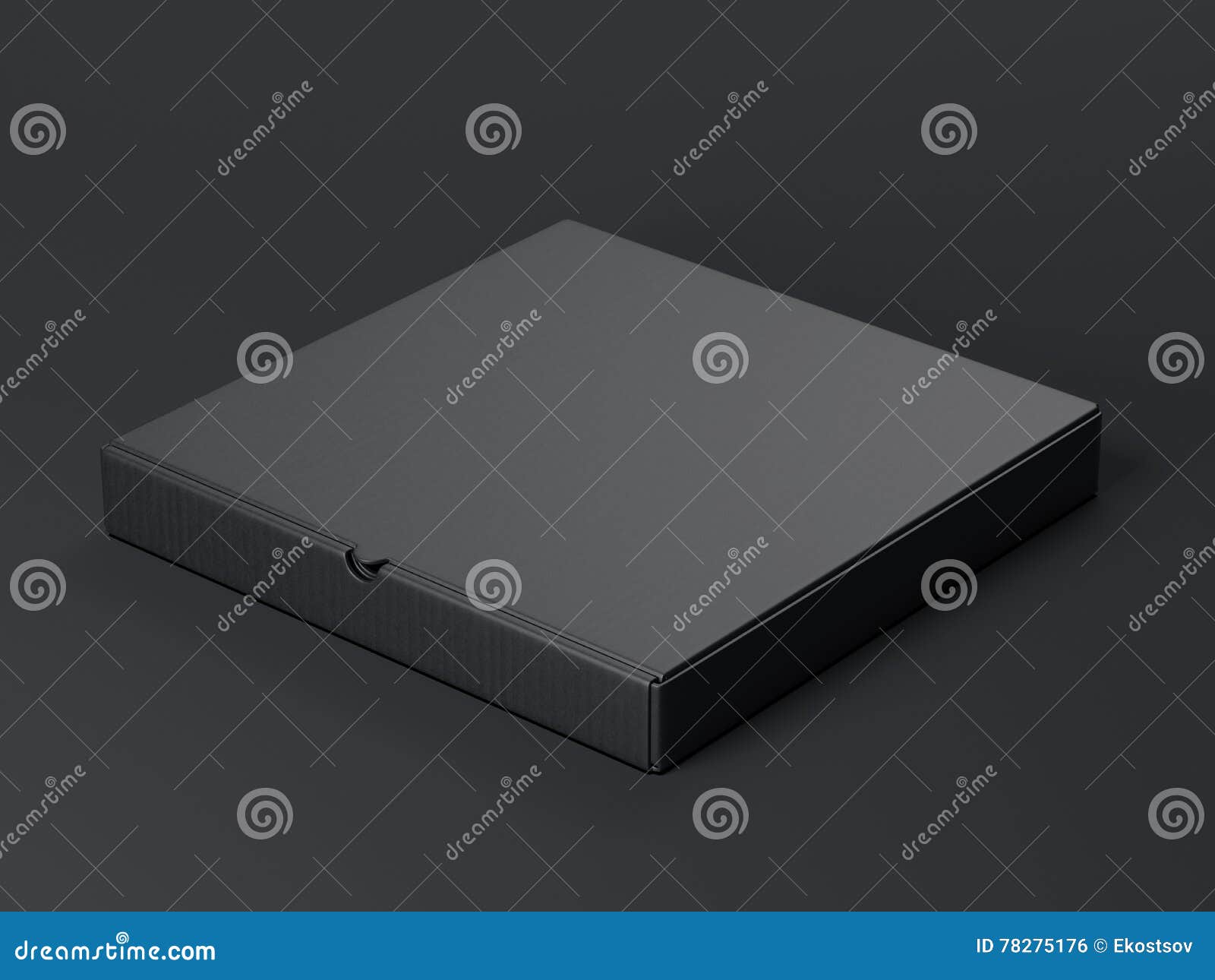 Black Package. 3d Rendering Stock Illustration - Illustration of retail ...