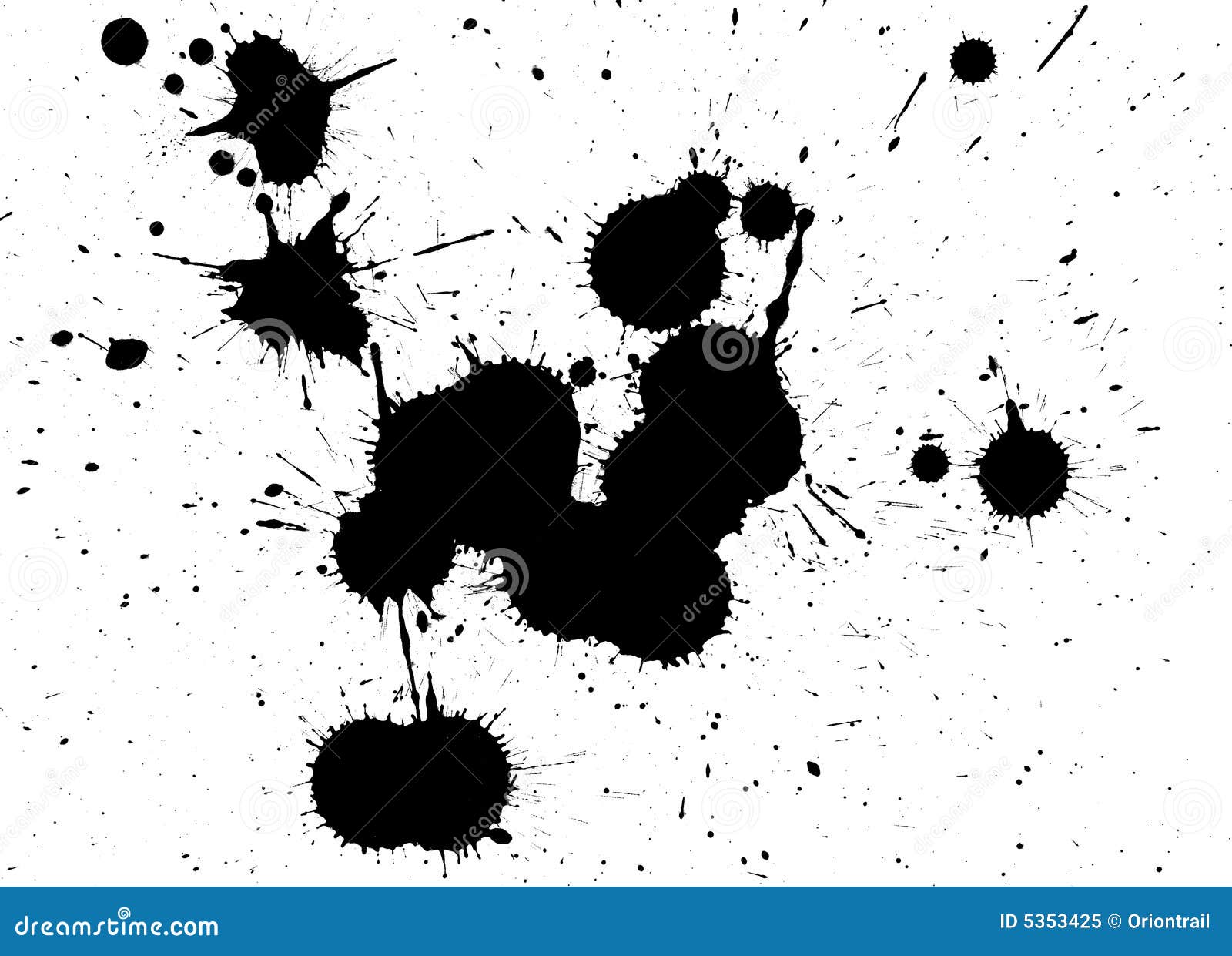 Black paint stock illustration. Illustration of splatter - 5353425