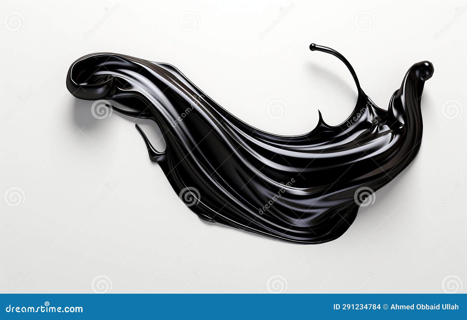 Black Paint in 3D Animation. Generative by Ai Stock Illustration ...