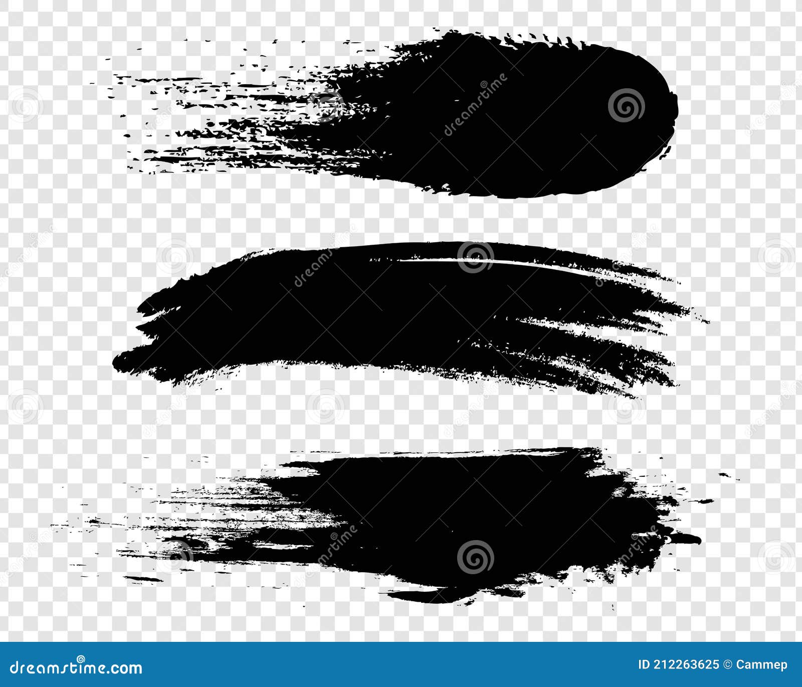 Black Paint Isolated Transparent Background Stock Vector - Illustration ...