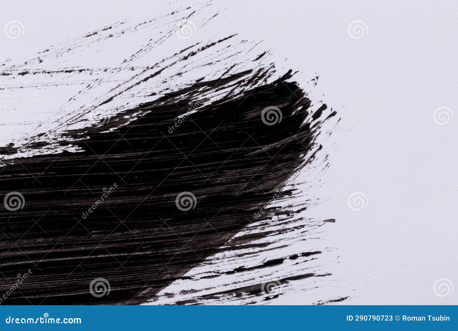 Black Paint Isolated on White Background Stock Image - Image of ...