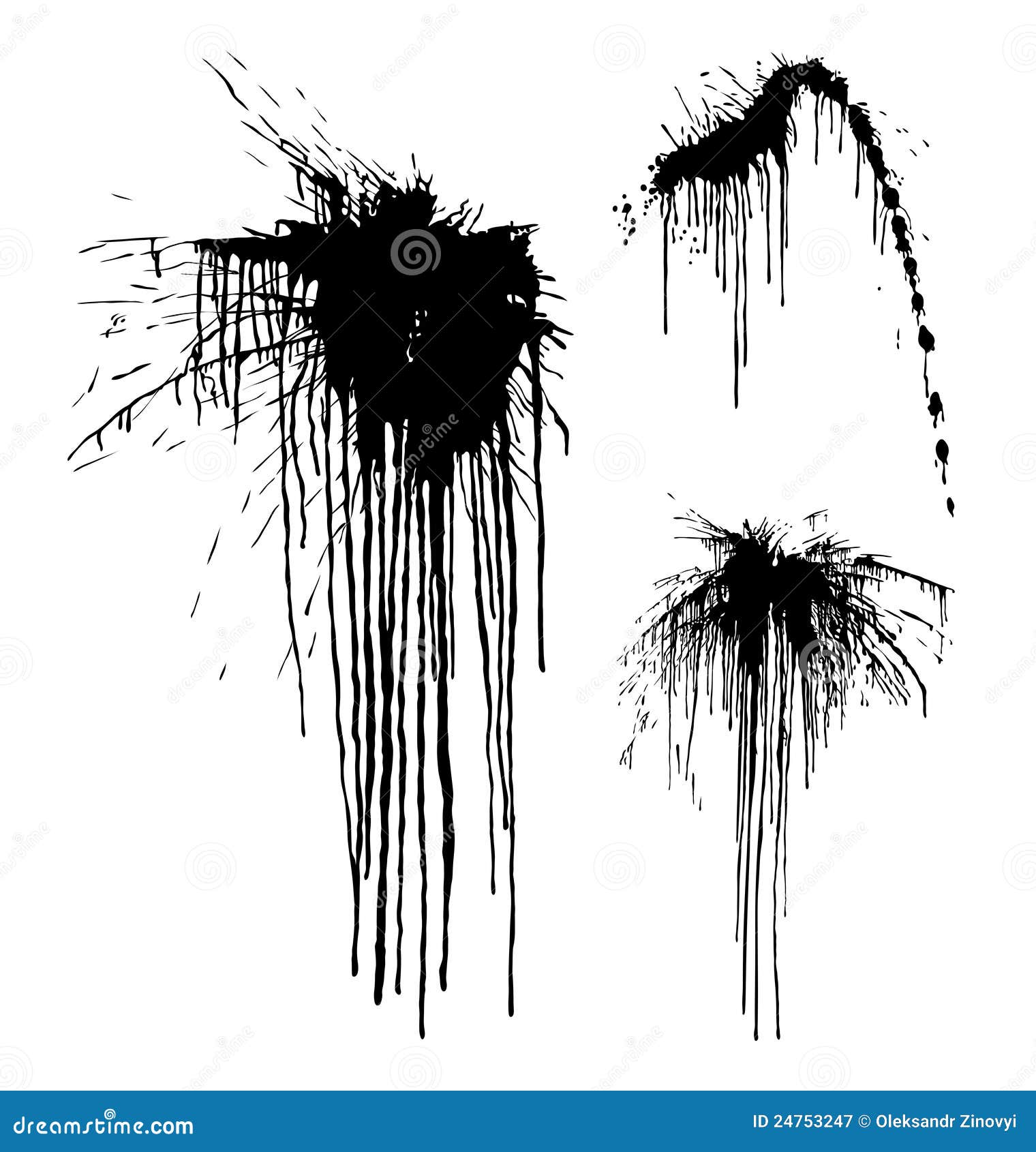 Black paint splash stock vector. Illustration of paint - 24753247
