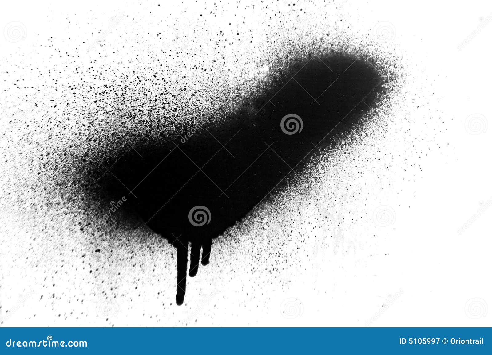 Black paint splat stock image. Image of deviant, colors - 5105997