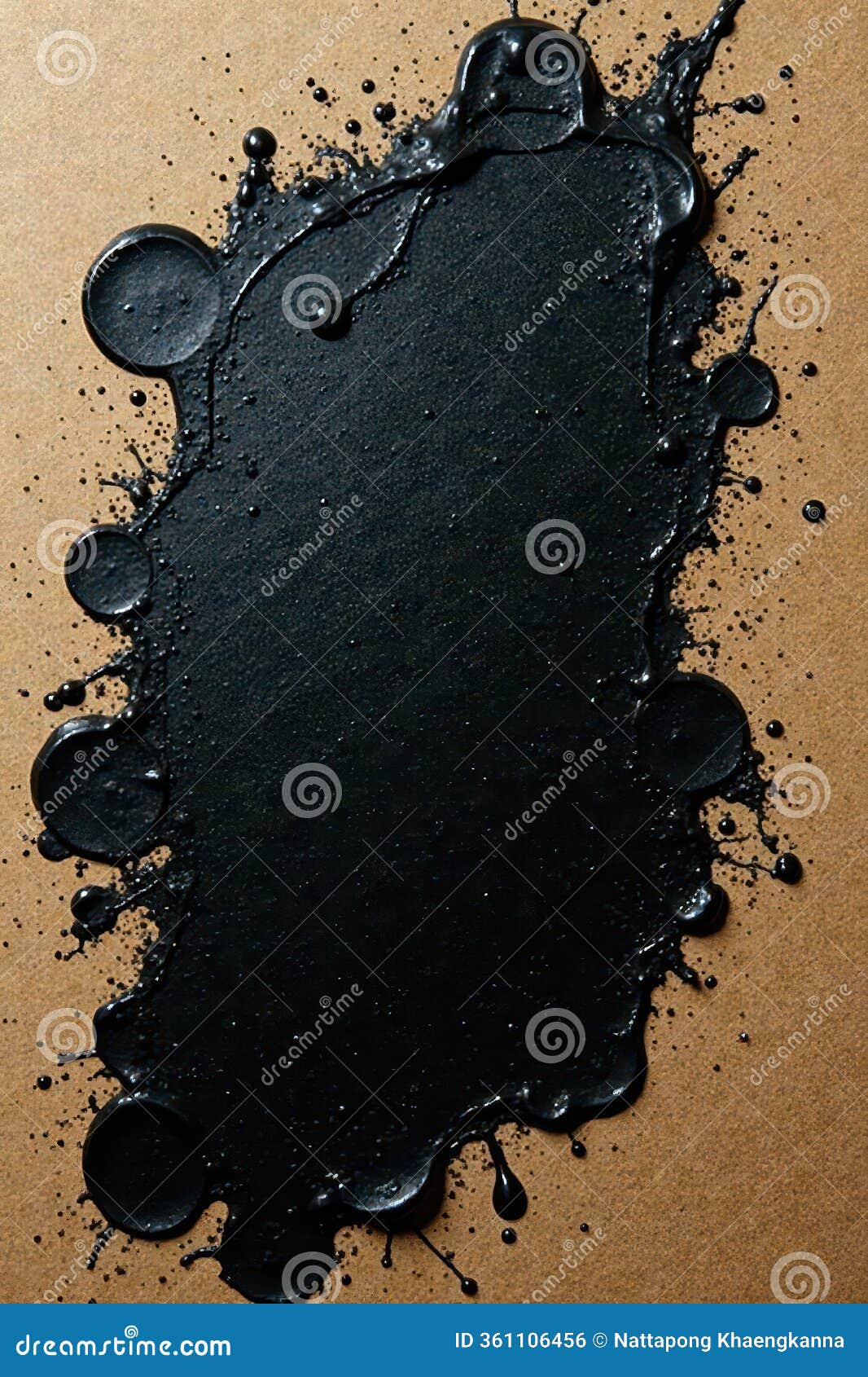 Black Paint Splatter on Recycled Cardboard Simple Dark Backdrop Simple ...